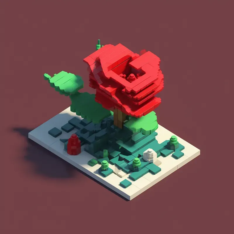 Isometric Figures Made Of Lego Midjourney Prompt | PromptBase