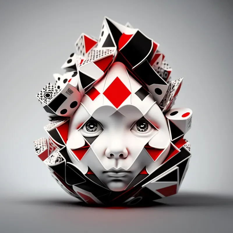 Avatar Faces Made Of Playing Cards Midjourney Prompt | PromptBase