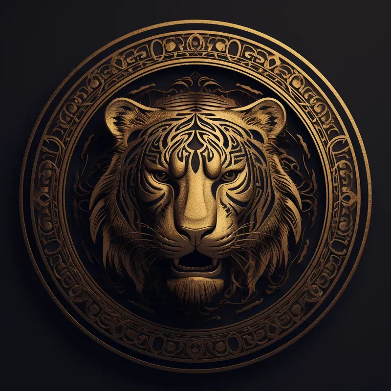 Logos Emblems In Golds Midjourney Prompt | PromptBase
