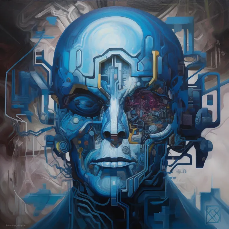 Robotic Post Modern Portraits Midjourney Prompt | PromptBase