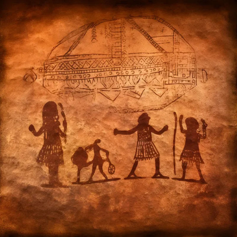 Hieroglyphics In Engraved Primitive Tribes Midjourney Prompt | PromptBase