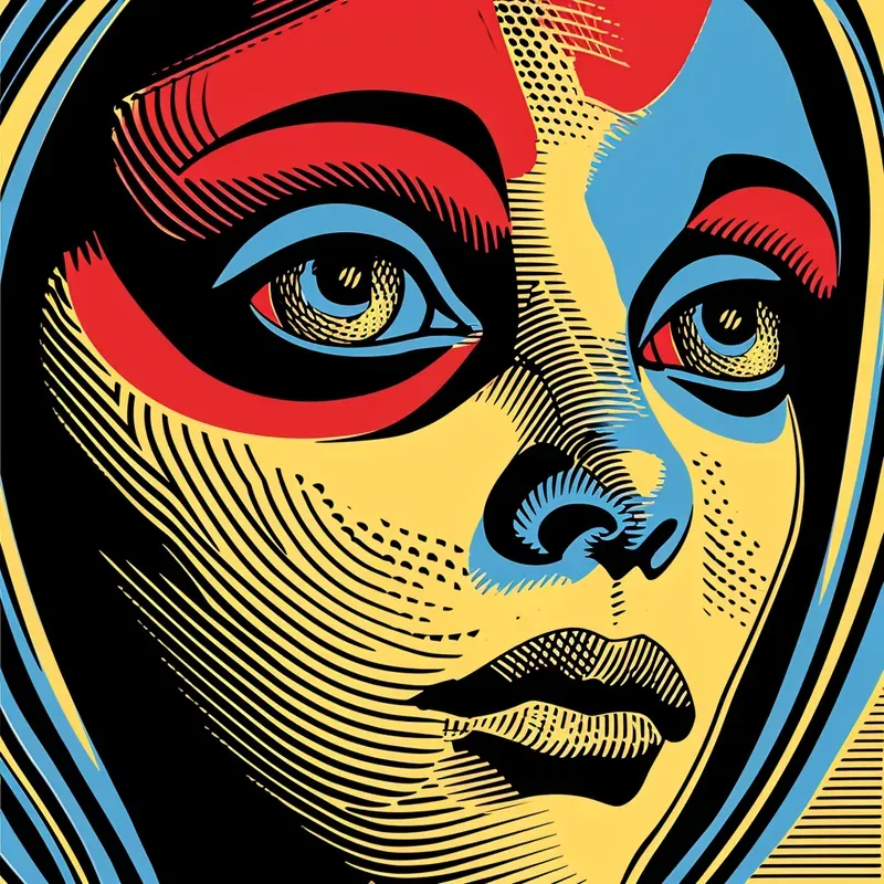 Colorful Pop Art Portraits Midjourney Prompt | PromptBase