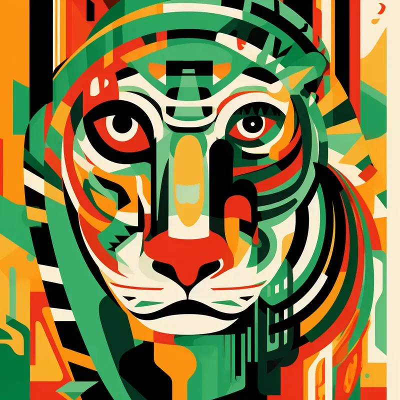 Cubist Futurist Portraits Abstract Backgrounds Midjourney Prompt ...