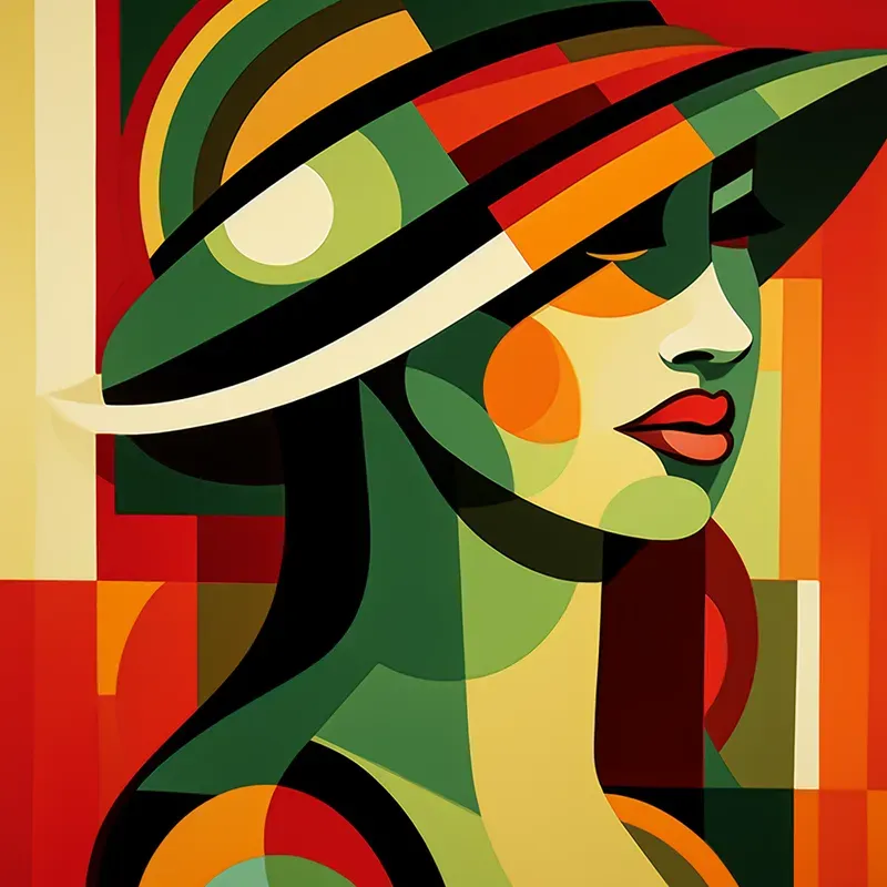 Cubist Futurist Portraits Abstract Backgrounds Midjourney Prompt ...
