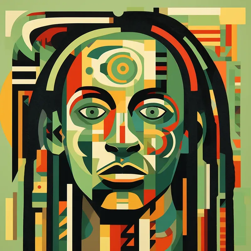 Cubist Futurist Portraits Abstract Backgrounds Midjourney Prompt ...