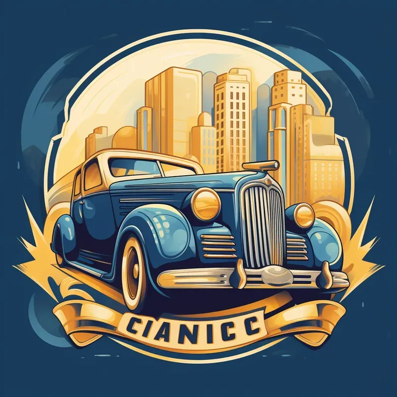 Vintage Retro Cartoon Style Logos Midjourney Prompt | PromptBase