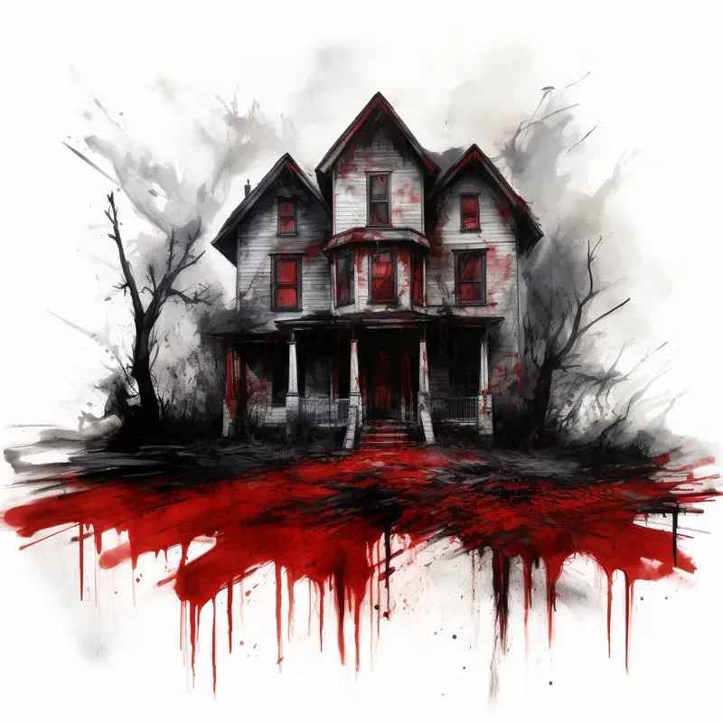 Drawing Horror Monumental Ink Paintings Midjourney Prompt | PromptBase