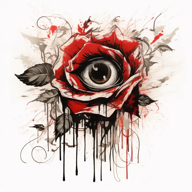 Drawing Horror Monumental Ink Paintings Midjourney Prompt | PromptBase