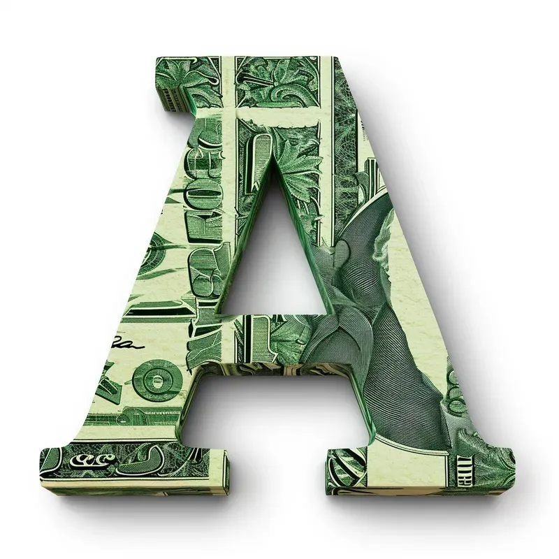 Alphabet Text Money Letters And Numbers Midjourney Prompt | PromptBase