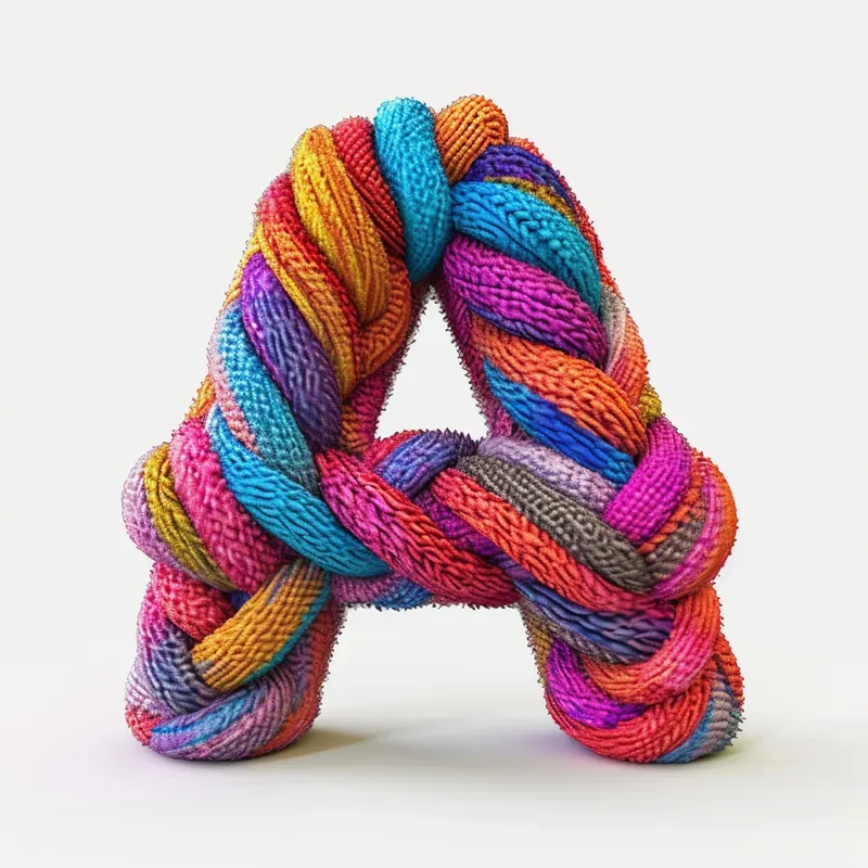 Alphabet Text Woolen Letters And Numbers Midjourney Prompt | PromptBase