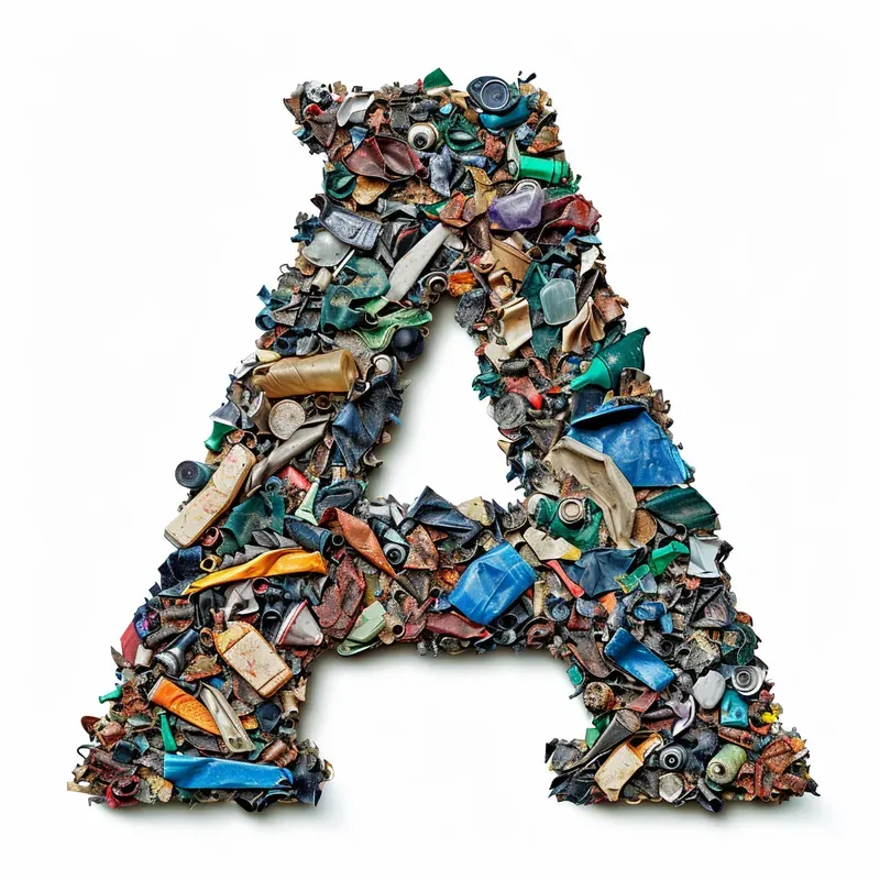 Alphabet Text Garbage Letters Numbers Midjourney Prompt | PromptBase