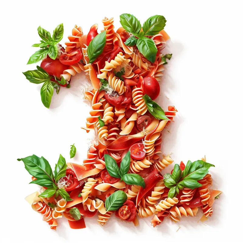 Alphabet Text Pasta Letters And Numbers Midjourney Prompt | PromptBase