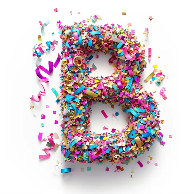 Alphabet Text Carnival Confetti Letters Midjourney Prompt | PromptBase