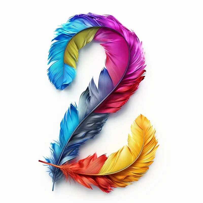 Alphabet Text Feather Letters And Numbers Midjourney Prompt | PromptBase