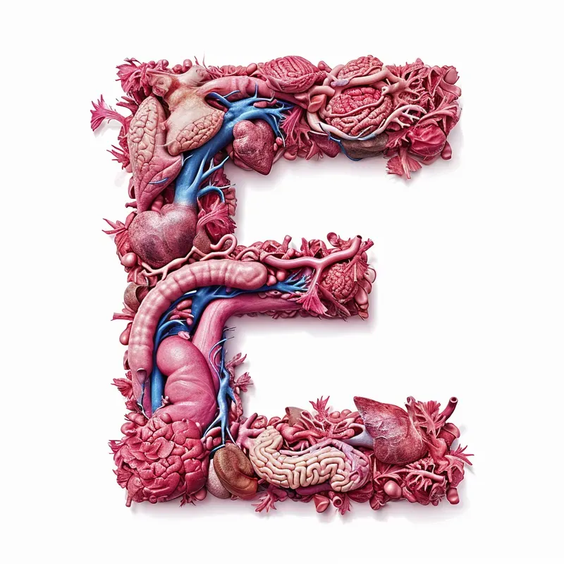 Alphabet Human Organs Letters Numbers Midjourney Prompt | PromptBase