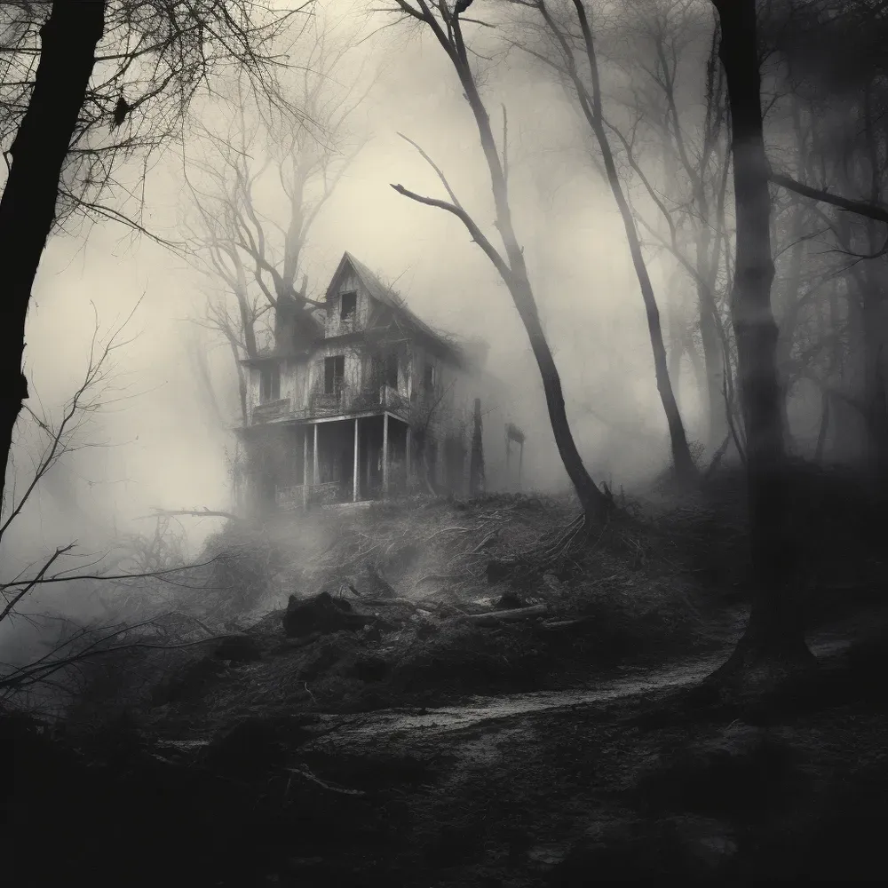 Creepy Black And White Horror Photos Midjourney Prompt | PromptBase