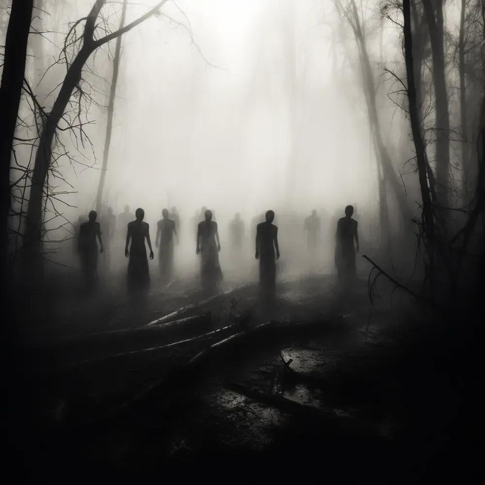 Creepy Black And White Horror Photos Midjourney Prompt | PromptBase