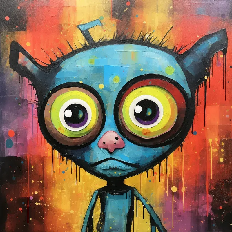 Graffiti Avatar Characters Midjourney Prompt | PromptBase