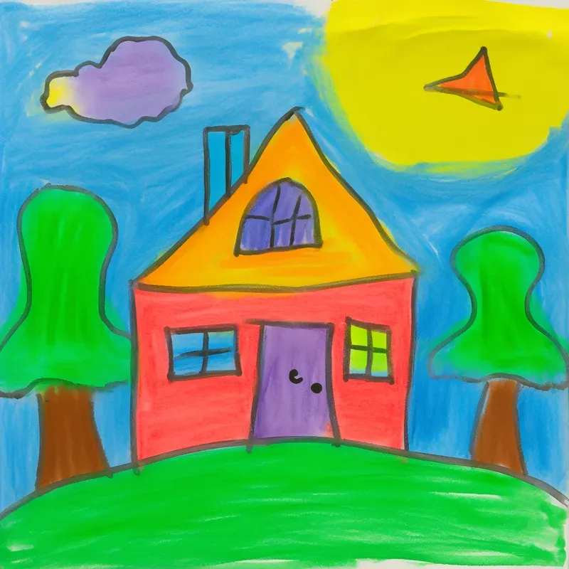 Very Simple Drawings Of Young Children Midjourney Prompt | PromptBase