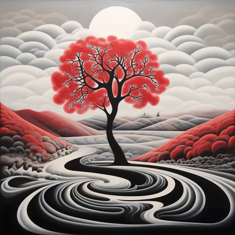 Modern Surreal Abstract Paintings Midjourney Prompt | PromptBase