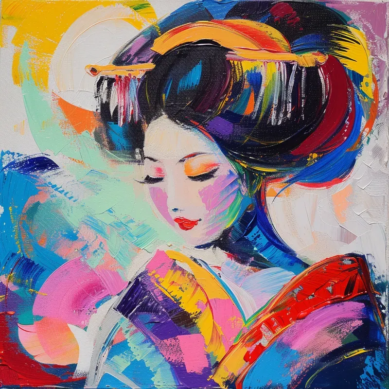 Abstract Paintings By Kandinsky And Matis Midjourney Prompt | PromptBase