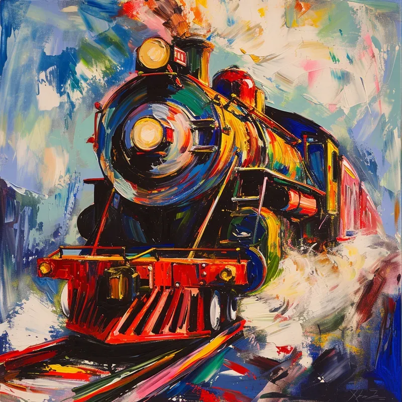 Abstract Paintings By Kandinsky And Matis Midjourney Prompt | PromptBase