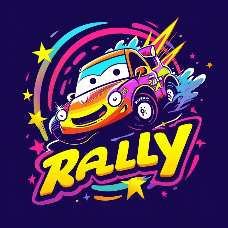 Cute Cartoon Character Logos With Text Midjourney Prompt | PromptBase