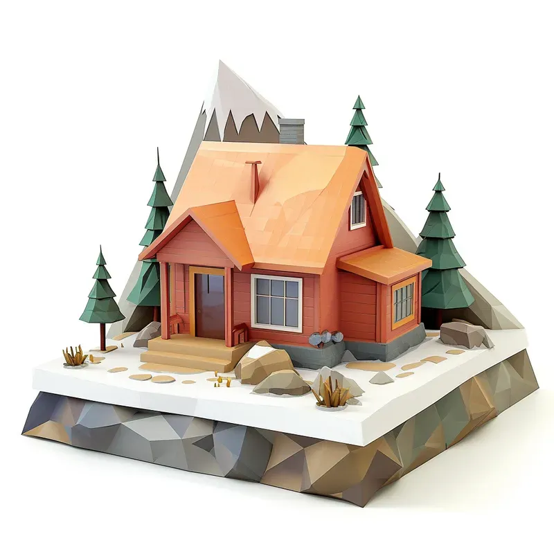 Low Poly 3D Models Of Paper Midjourney Prompt | PromptBase