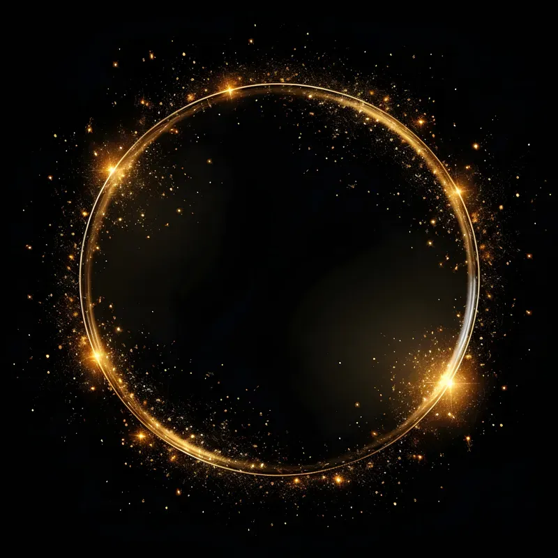 Golden Glitter Digital Overlays Midjourney Prompt | PromptBase