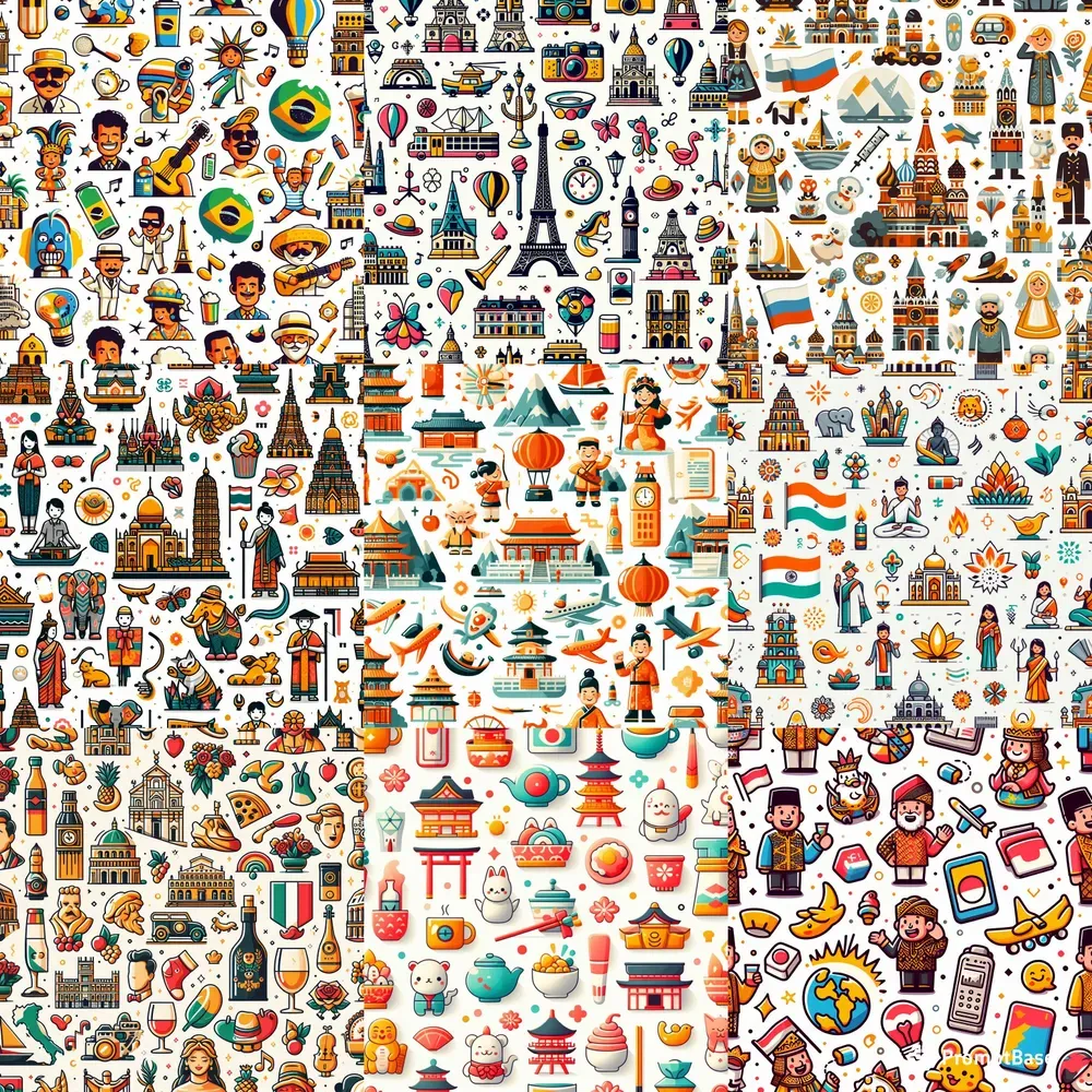 Cheerful Country Patterns DALL·E Prompt | PromptBase