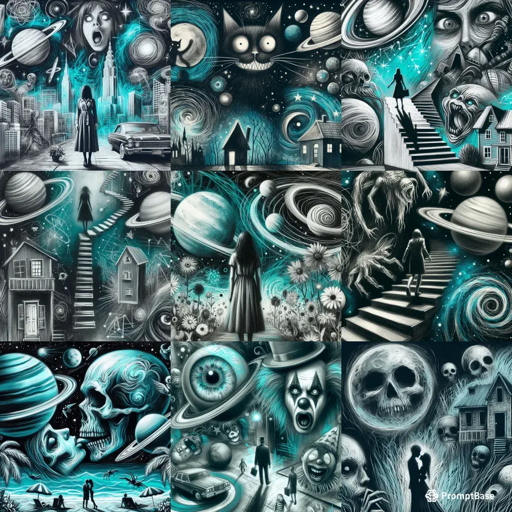 Scary Charcoal Scribbles DALL·E Prompt | PromptBase