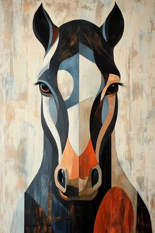 Modern Minimal Abstract Animal Paintings Midjourney Prompt | PromptBase