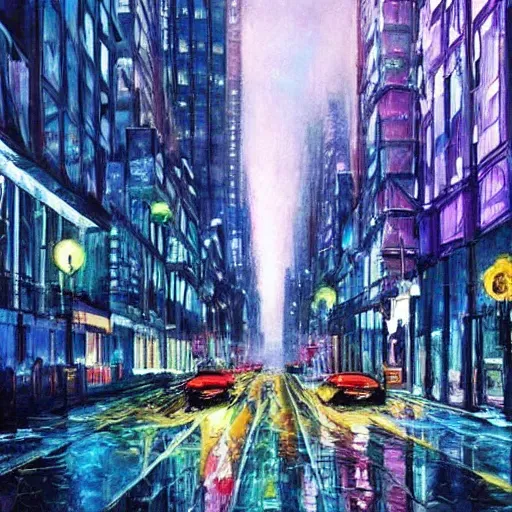 Cityscape Paintings Prompt | PromptBase