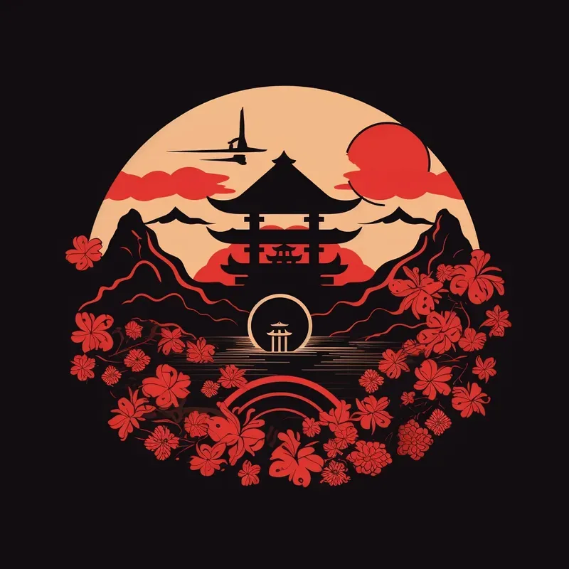 Japanese Spirits In Logos Midjourney Prompt | PromptBase