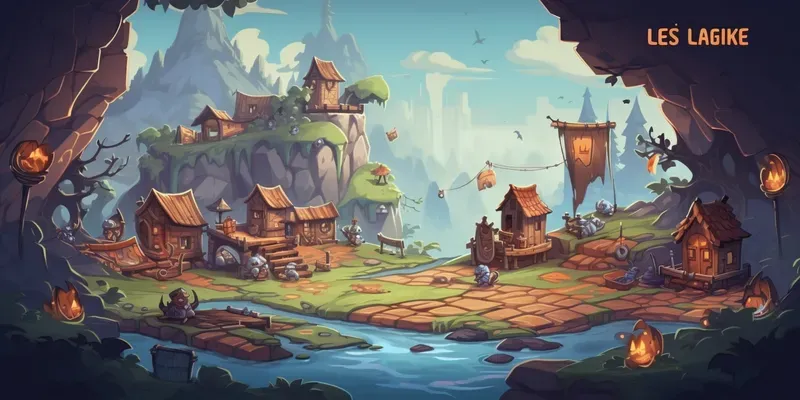 Cartoon Video Game Loading Screens Midjourney Prompt | PromptBase