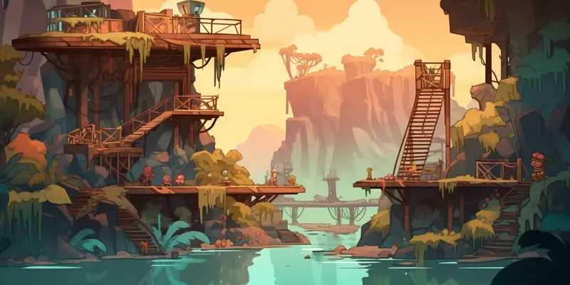 Cartoon Video Game Loading Screens Midjourney Prompt | PromptBase