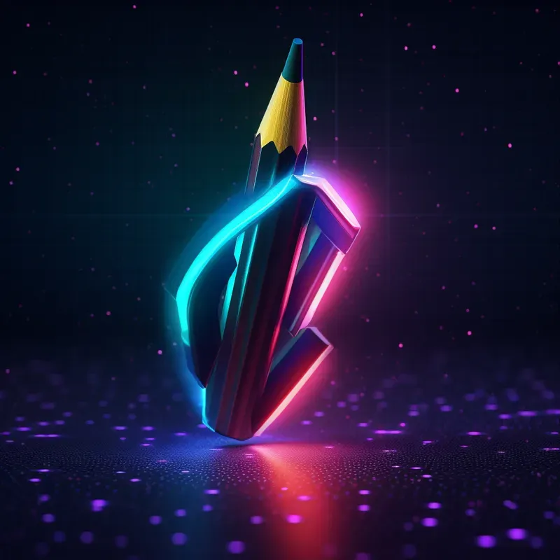 Multiform Neon Logos Midjourney Prompt | PromptBase