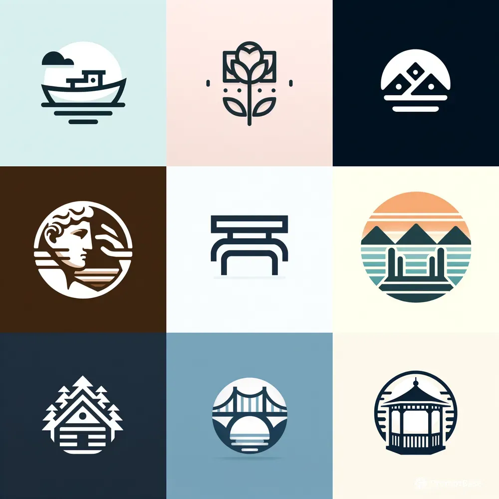 Minimalist Object Logos DALL·E Prompt | PromptBase