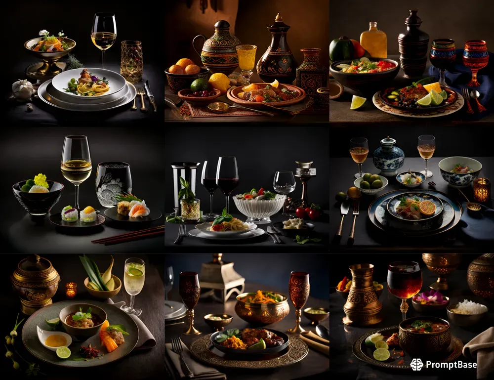 World Cuisines Midjourney Prompt | PromptBase