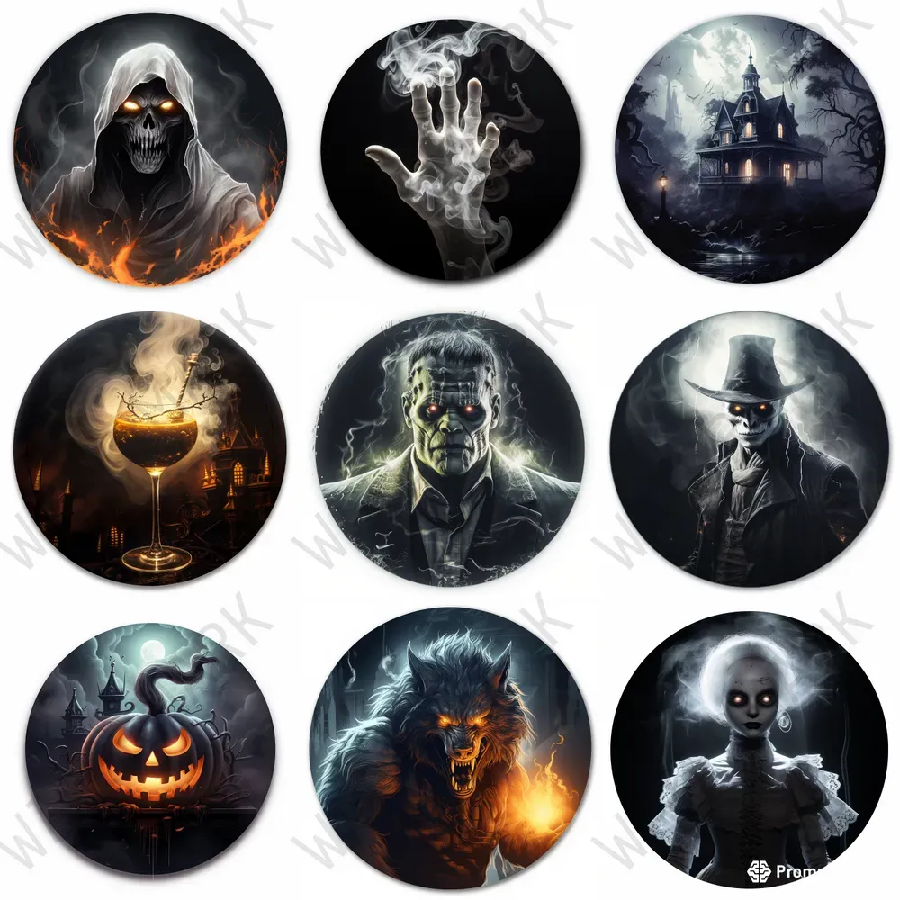 Halloween Icons Spooky Gothic Art Cliparts Midjourney Prompt | PromptBase