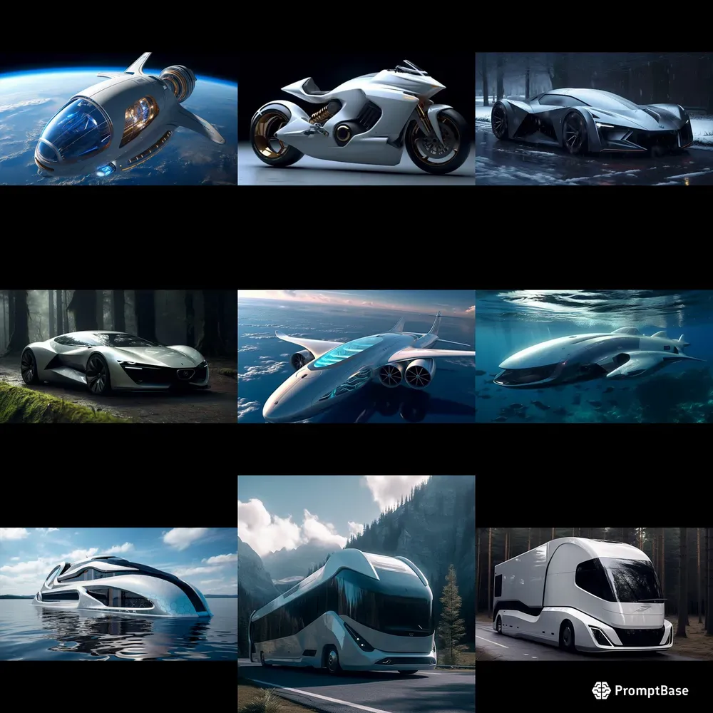 Futuristic Vehicle Clean Designs Midjourney Prompt | PromptBase