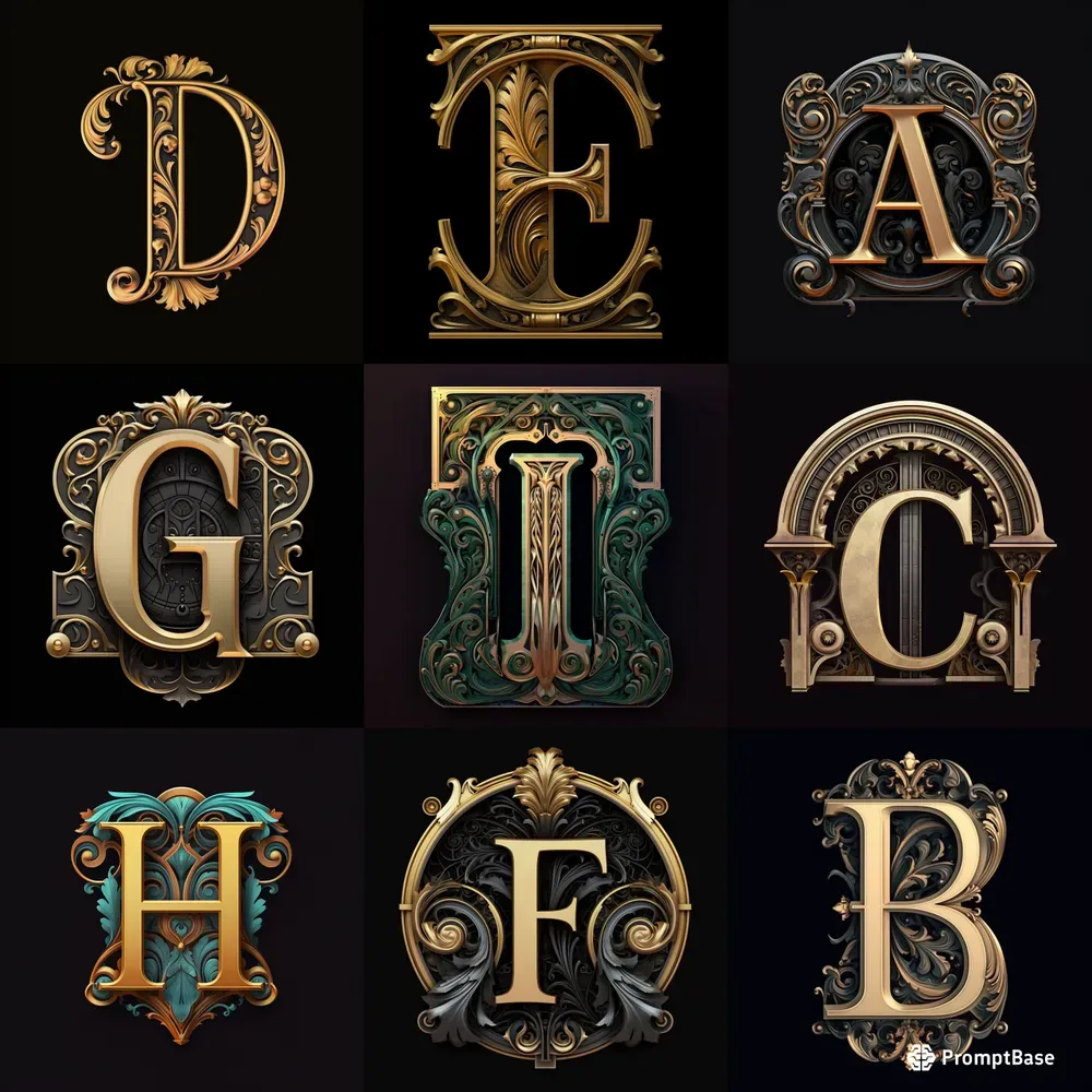 Beautiful Letters Midjourney Prompt | PromptBase