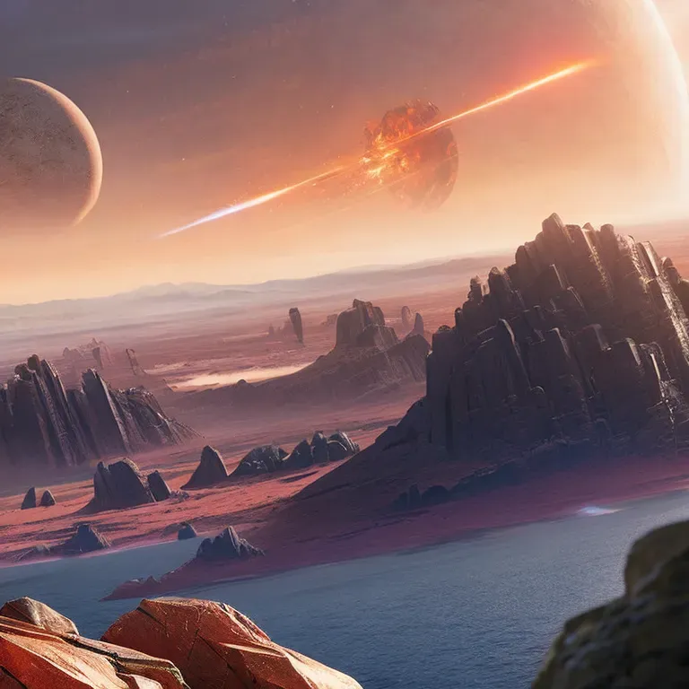 Alien Planet Landscapes Stable Diffusion Prompt | PromptBase