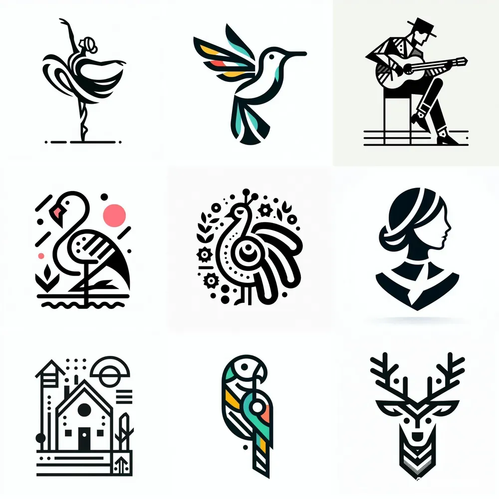 Minimalist Elegant Stylish Logos DALL·E Prompt | PromptBase