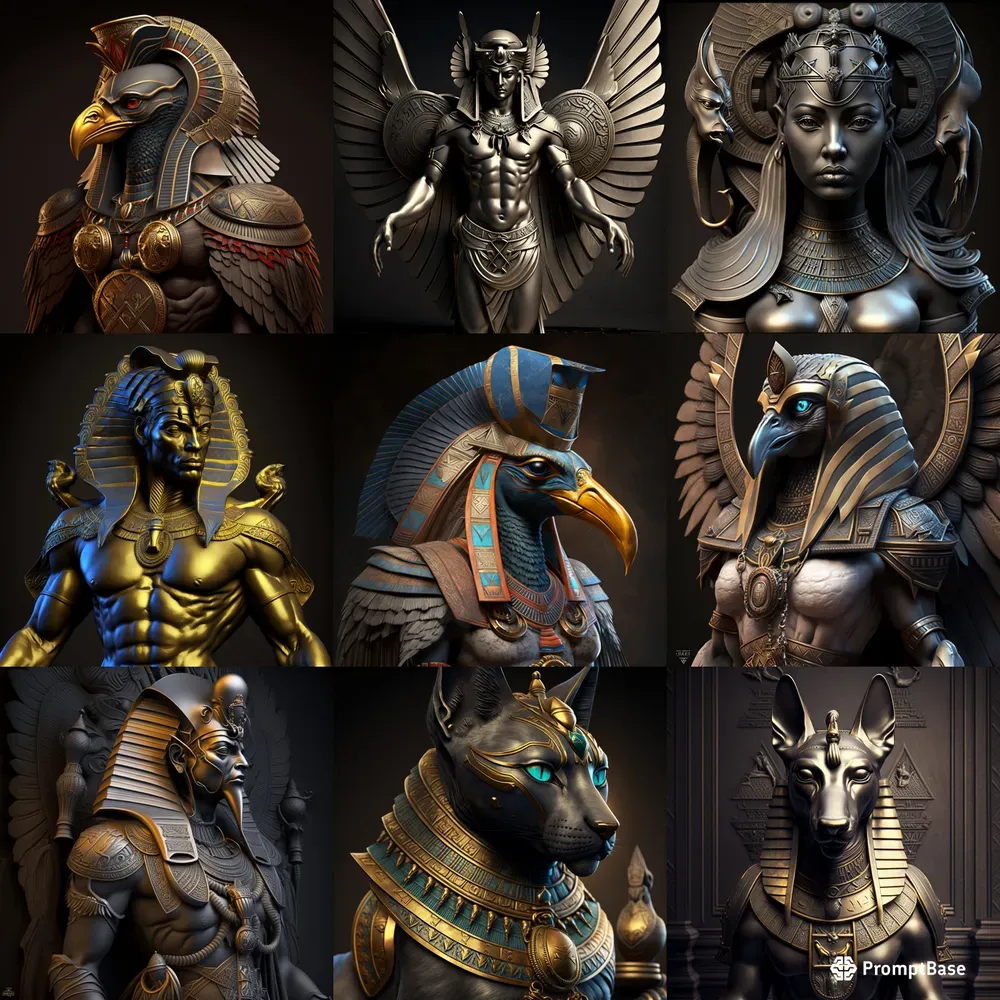 Egyptian Gods Midjourney Prompt | PromptBase