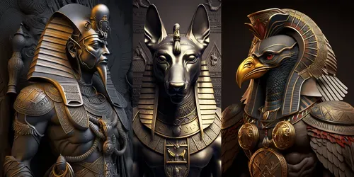 Ancient Egyptian Gods Midjourney Prompt | PromptBase