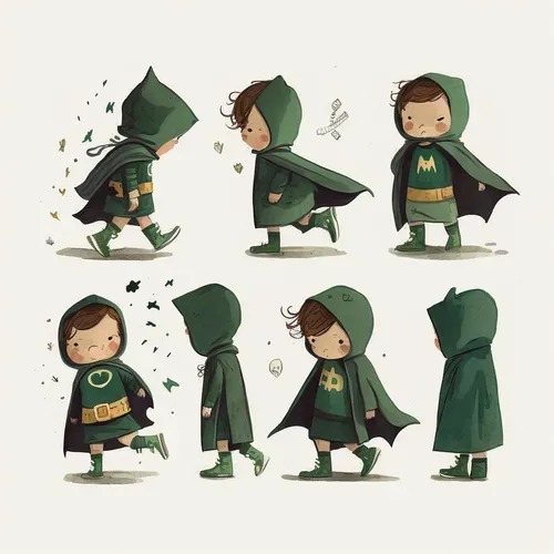 Character Illustrations Multiple Poses App | PromptBase