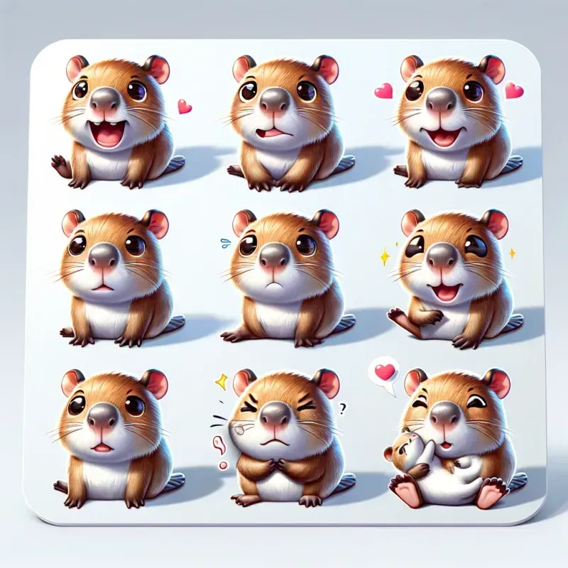 Vibrant Cute 3D Stickers DALL·E Prompt | PromptBase
