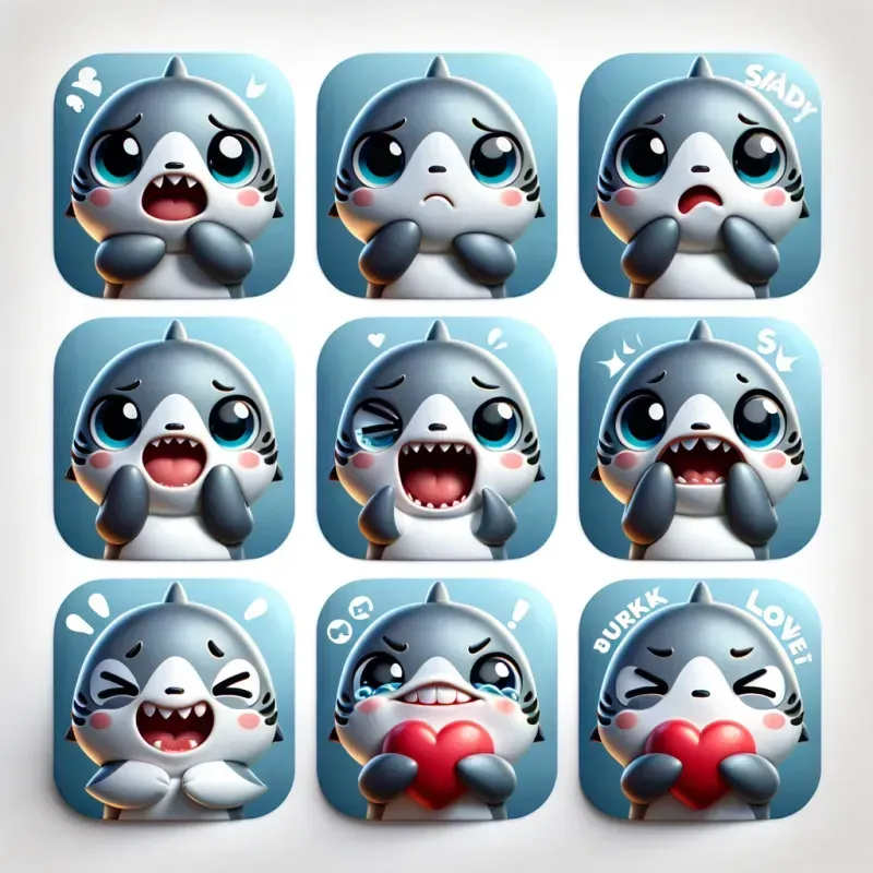 Vibrant Cute 3D Stickers DALL·E Prompt | PromptBase