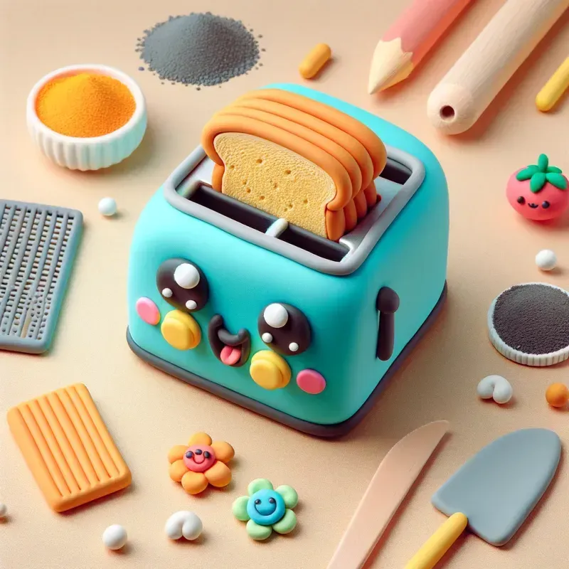 Cute Animated Objects Made Of Plasticine DALL·E Prompt | PromptBase